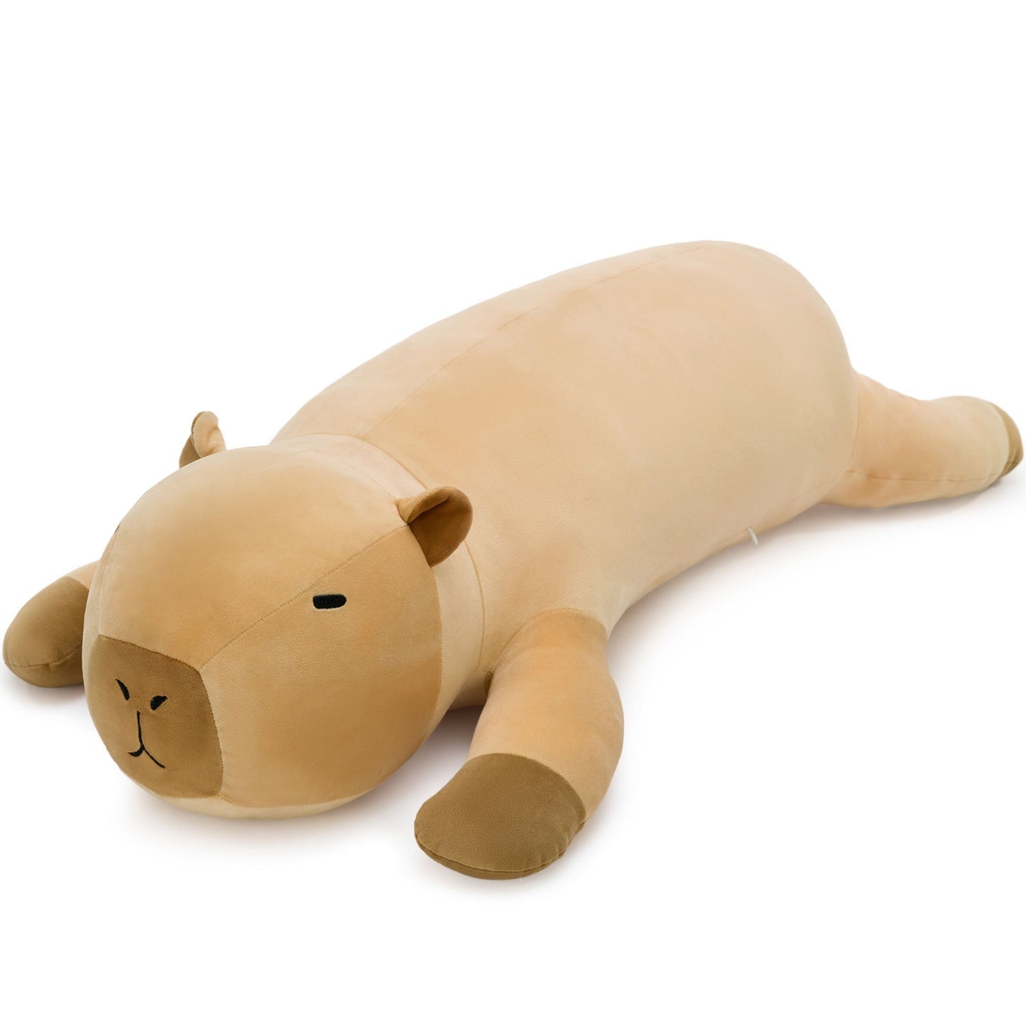 Tezituor 43.3'' Capybara Stuffed Animal Giant Capybara Body Pillow Toy