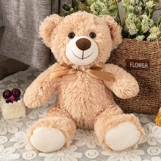 Small Teddy Bear Plush Toys, Light Brown, 13.8 Inches